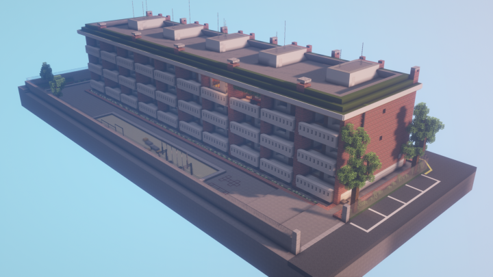 Tenement house built in 1981 Minecraft Map