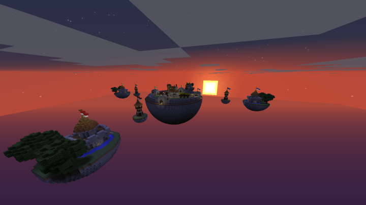 CastleWars Bedwars Medieval Village Map 1.12.2 Minecraft Map