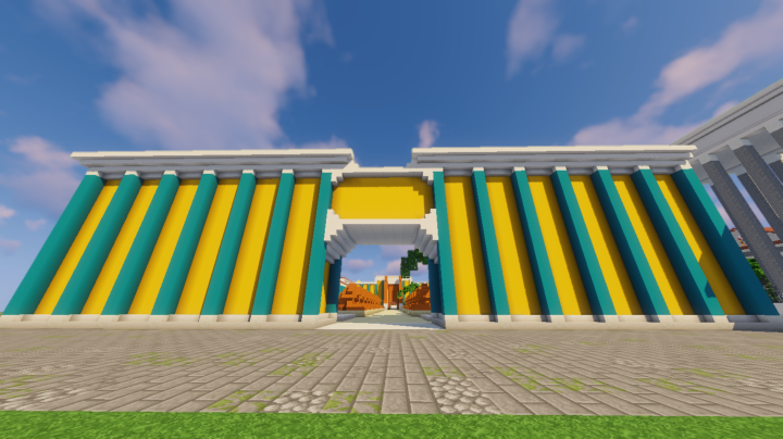 Temple of Isis and Serapis of Rome. Minecraft Map