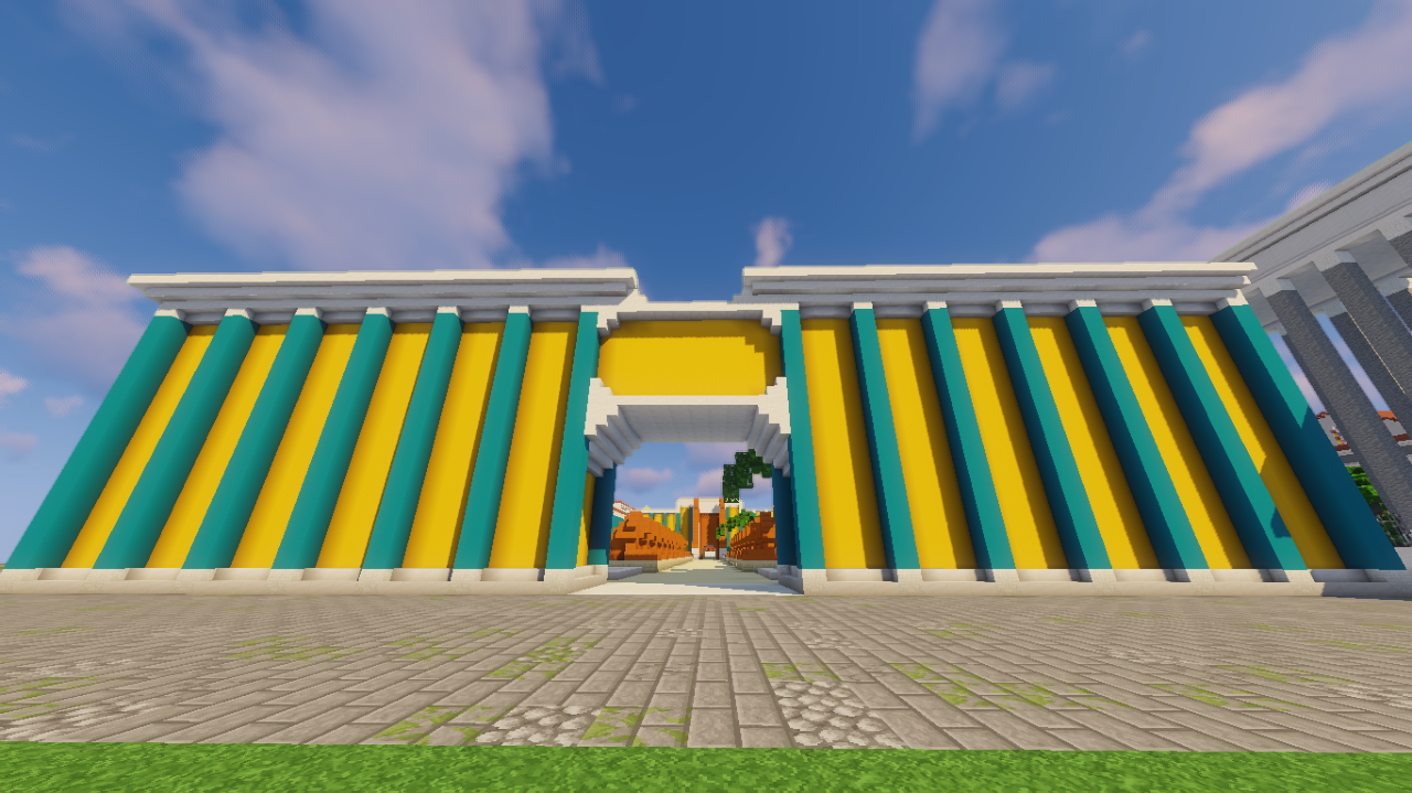 Temple of Isis and Serapis of Rome. Minecraft Map