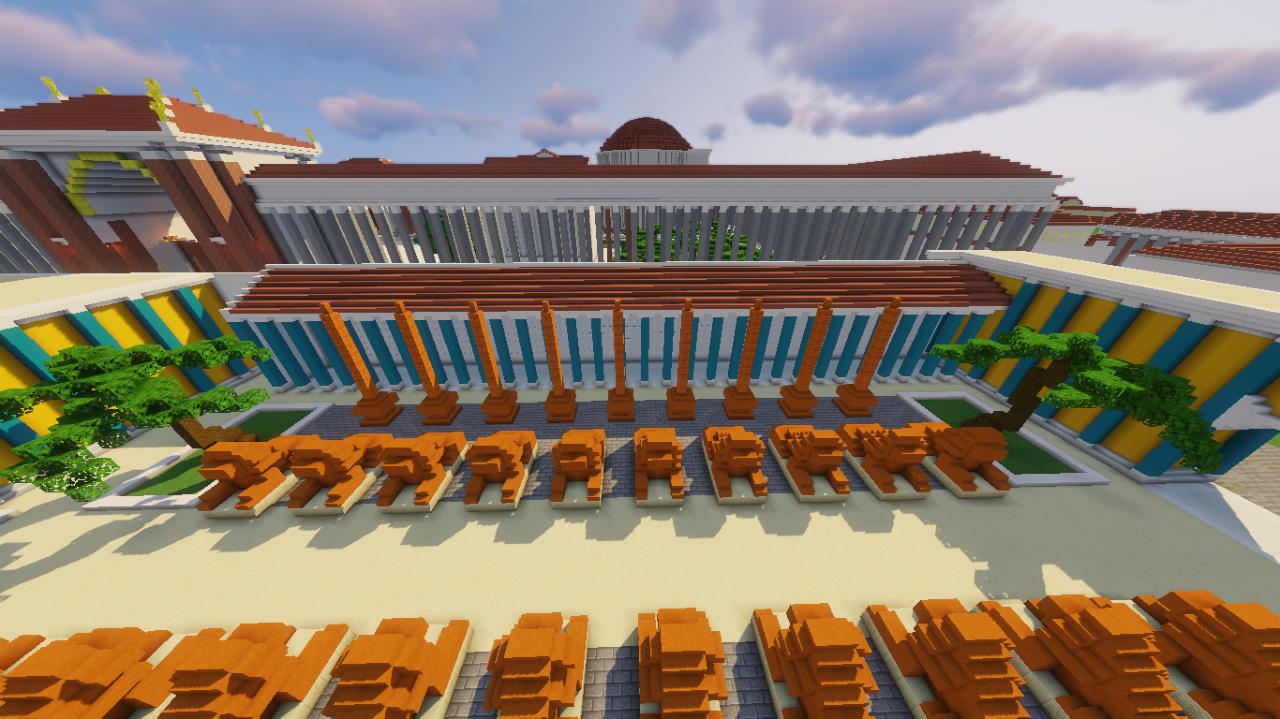 Temple of Isis and Serapis of Rome. Minecraft Map