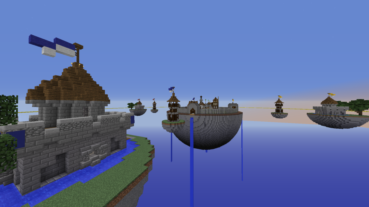 CastleWars Bedwars Medieval Village Map 1.12.2 Minecraft Map