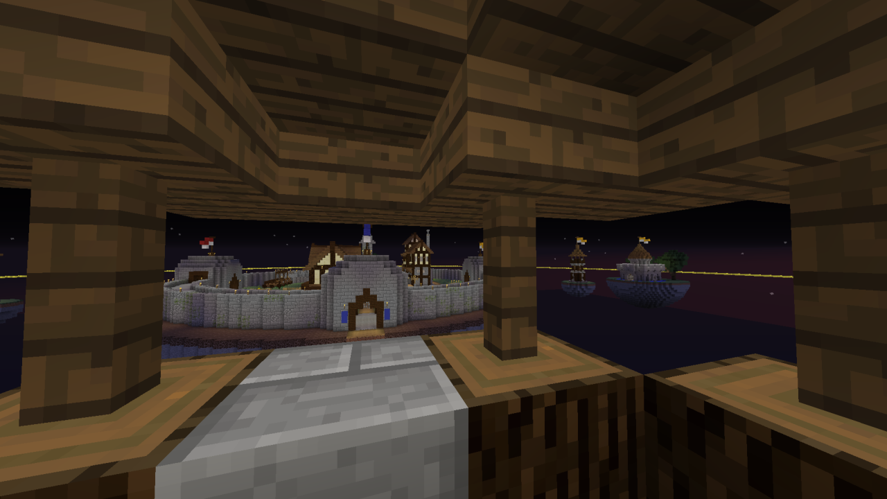 CastleWars Bedwars Medieval Village Map 1.12.2 Minecraft Map