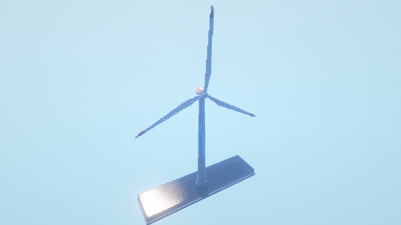 Offshore wind power generator (140m) Minecraft Map