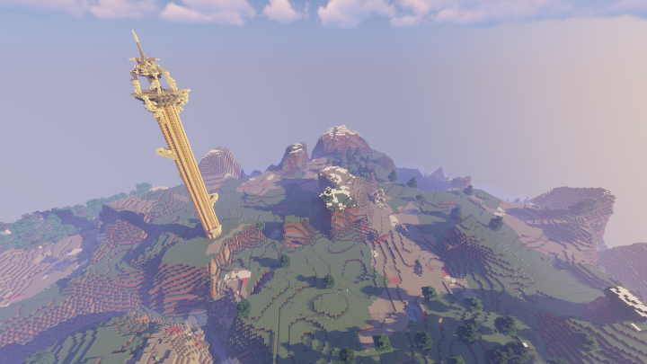 The Great Plateau Tower & Shekiah Shrine Minecraft Map