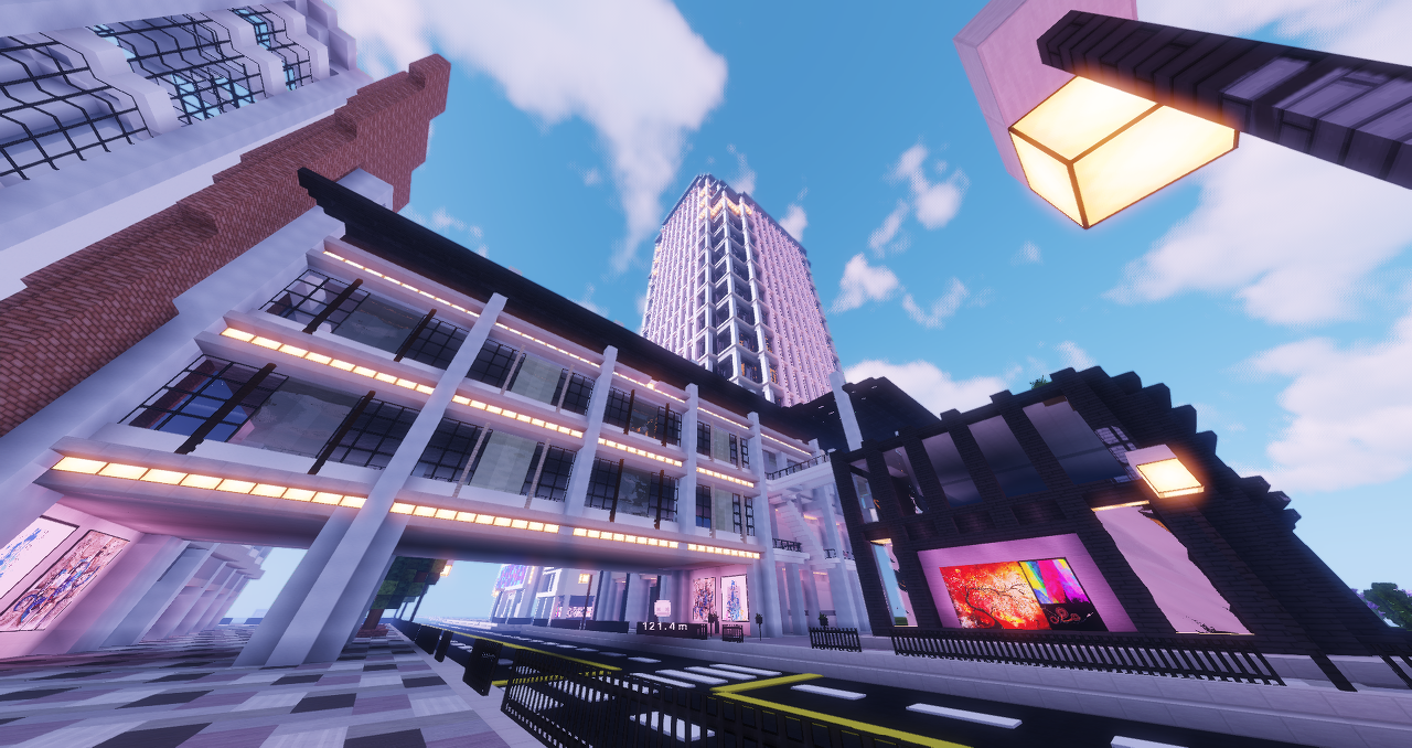 Ultra-Modern Commercial Complex Minecraft Map
