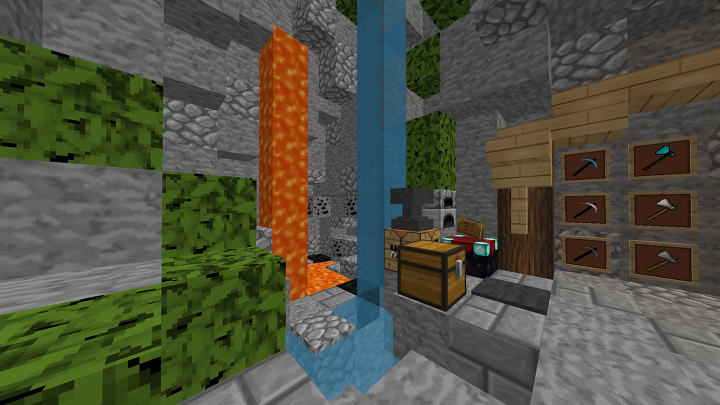 500! Blue 128x PVP Pack Minecraft Texture Pack