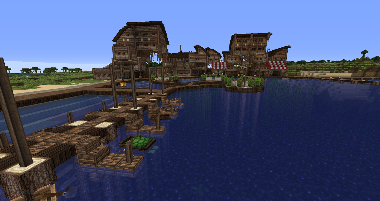 Waterfront Town Minecraft Map