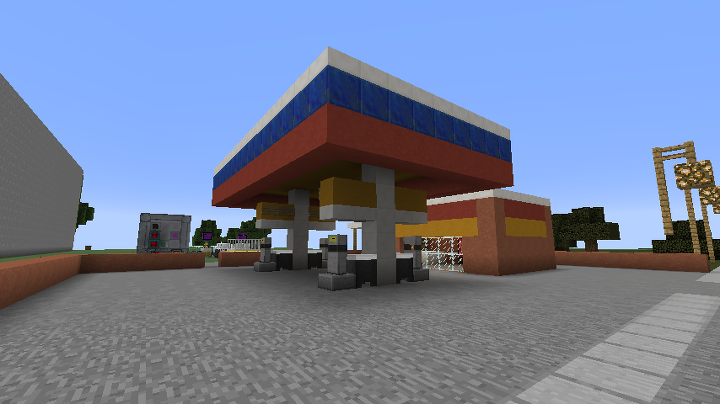 Liberty petrol station Minecraft Map