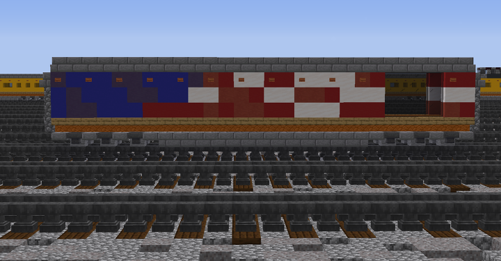 Union Pacific Flag Funeral Car Minecraft Map