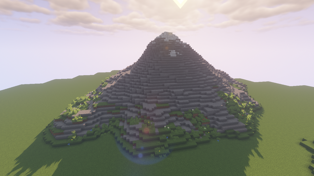 My First try at Custom Mountain Minecraft Map