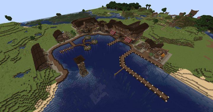 Waterfront Town Minecraft Map