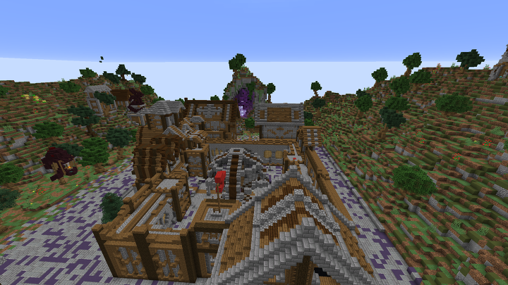 CREATIVE SPAWN : PURPLE/FANTASY/DRAGON/MEDIEVAL THEMED Minecraft Map