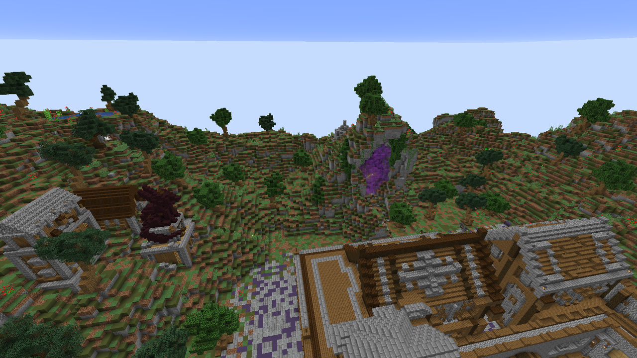 CREATIVE SPAWN : PURPLE/FANTASY/DRAGON/MEDIEVAL THEMED Minecraft Map