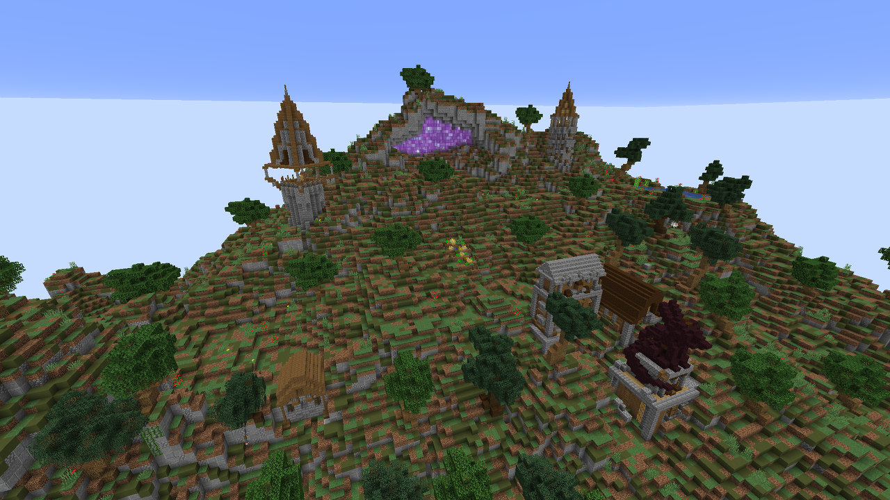 CREATIVE SPAWN : PURPLE/FANTASY/DRAGON/MEDIEVAL THEMED Minecraft Map