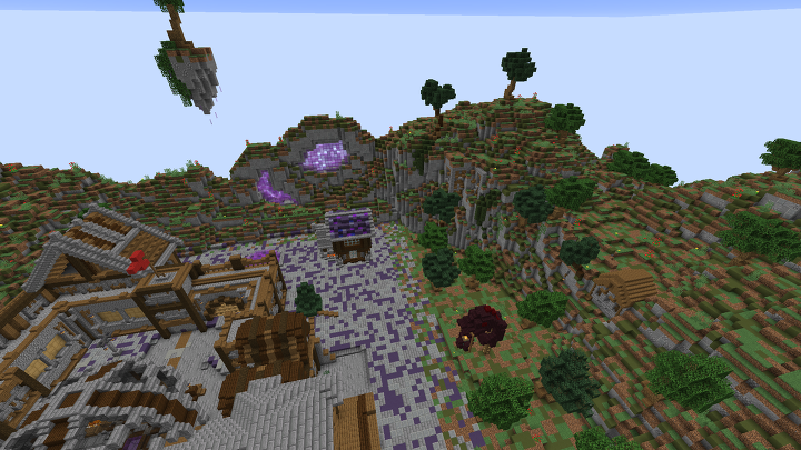 CREATIVE SPAWN : PURPLE/FANTASY/DRAGON/MEDIEVAL THEMED Minecraft Map