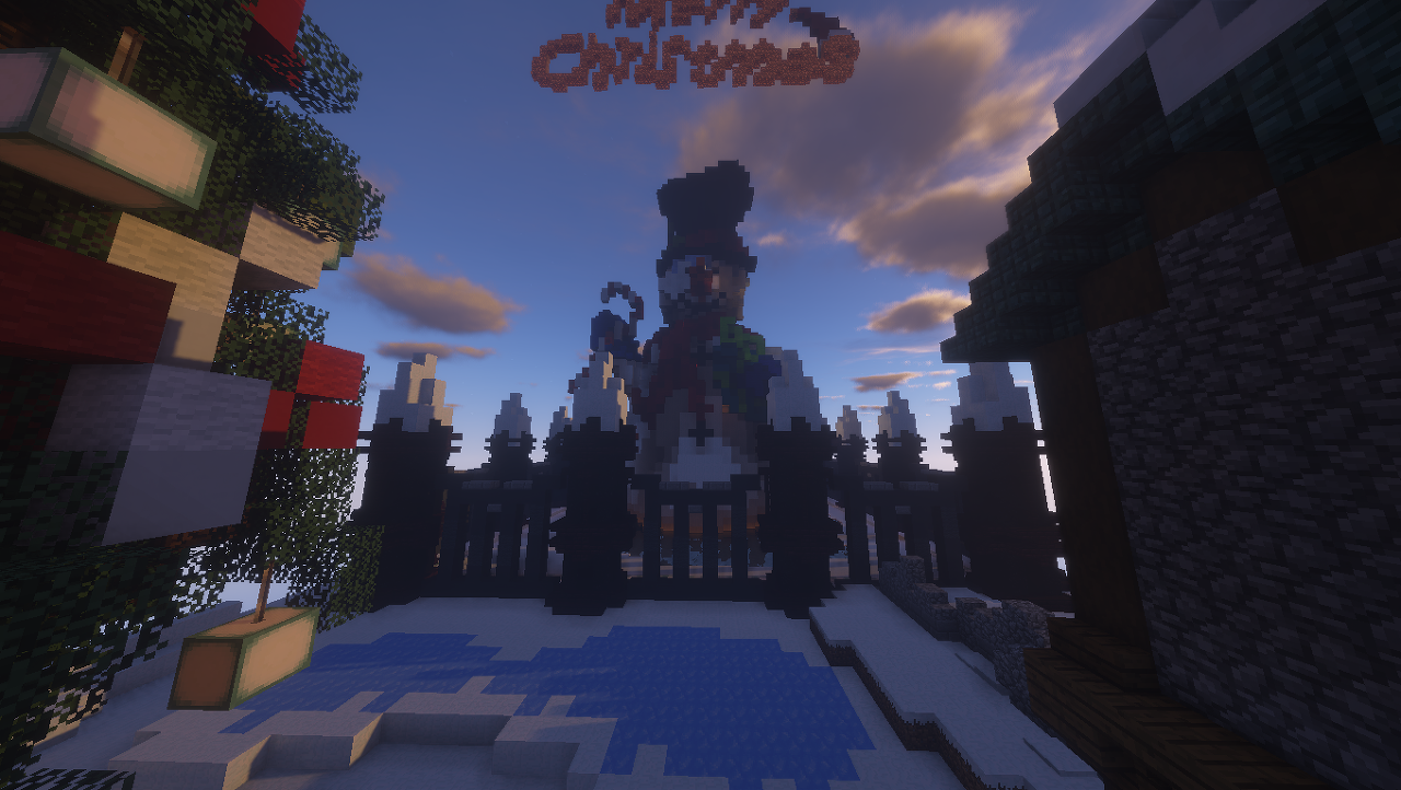 ConwyBuild Christmas spawn Minecraft Map