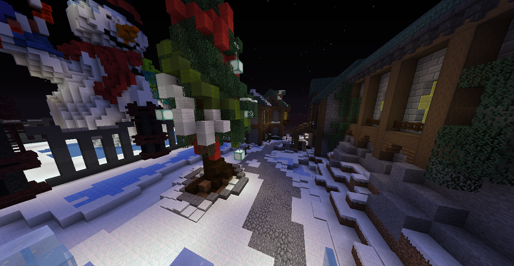 ConwyBuild Christmas spawn Minecraft Map