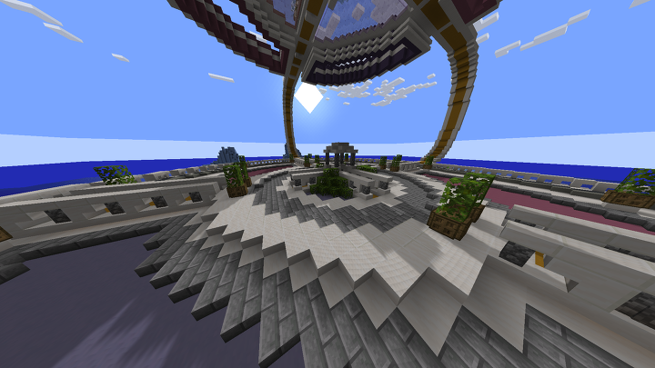 Colour full Base around water Minecraft Map