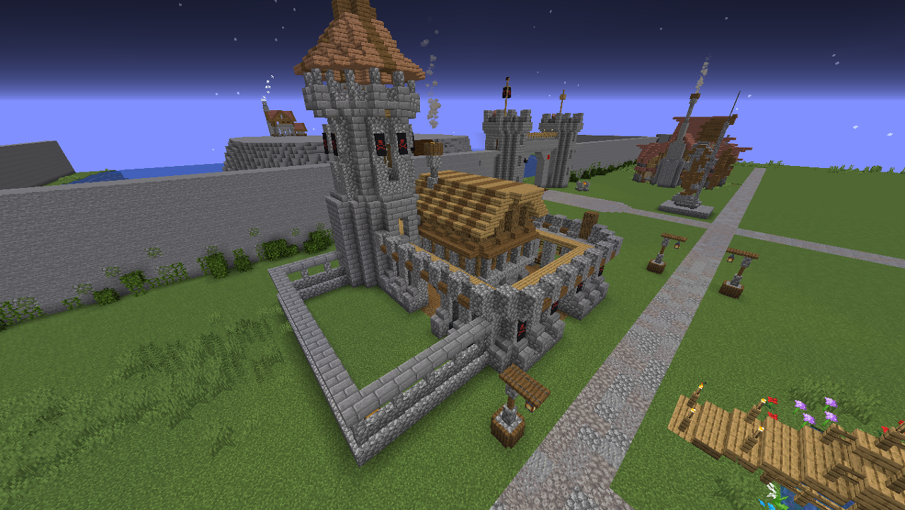Huge medieval fantasy world Minecraft Map