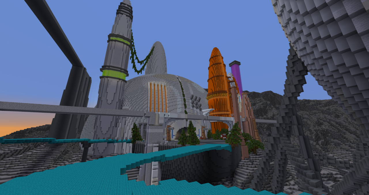 Undiscovered Civilizations Organic Sci-Fi Minecraft Map