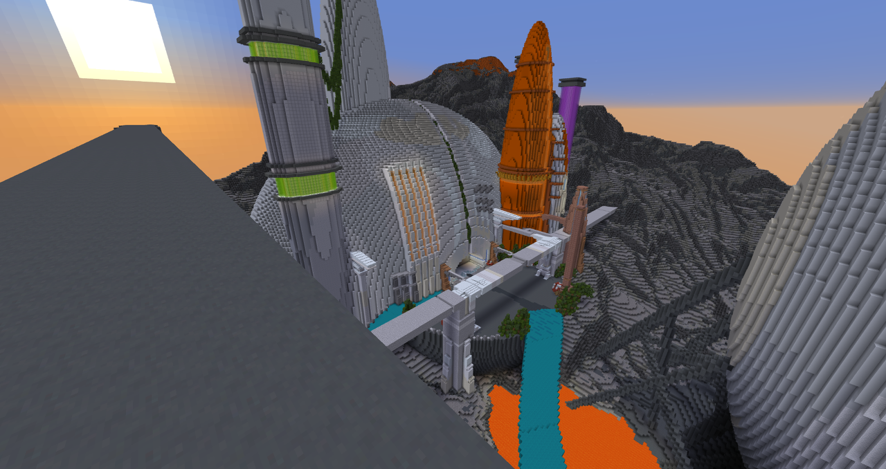 Undiscovered Civilizations Organic Sci-Fi Minecraft Map