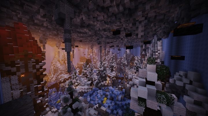 Snow spawn / Underground [AgeBuilders] Minecraft Map