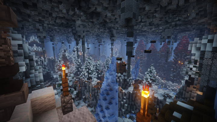 Snow spawn / Underground [AgeBuilders] Minecraft Map