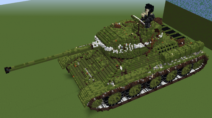 Soviet T-34-85 medium vodka tank (30:1) Minecraft Map