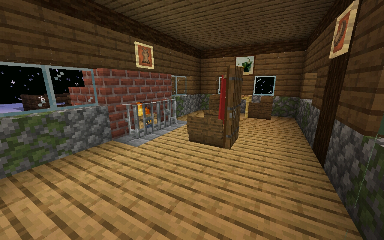 Cozy cabin Minecraft Map