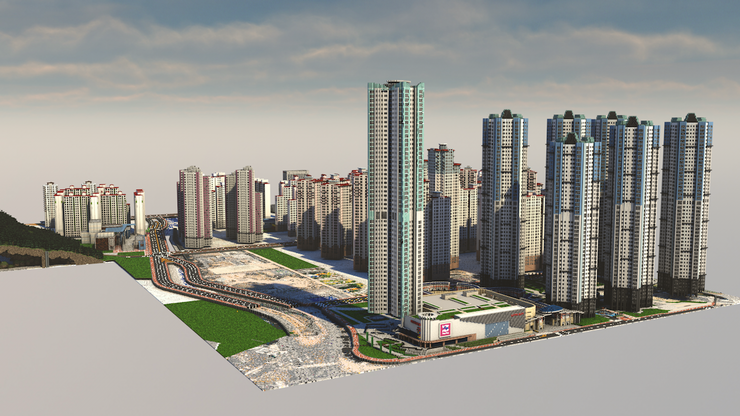 Korean city Minecraft Map