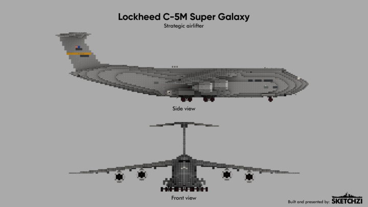 Lockheed C-5M Super Galaxy Minecraft Map