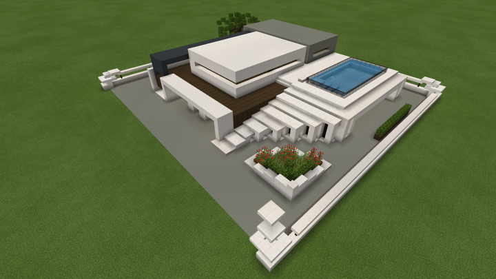 Small Futuristic House Minecraft Map