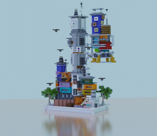 SCI-FI SKYCRAPER Minecraft Map