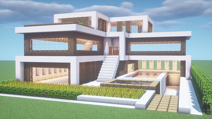Modern house Minecraft Map