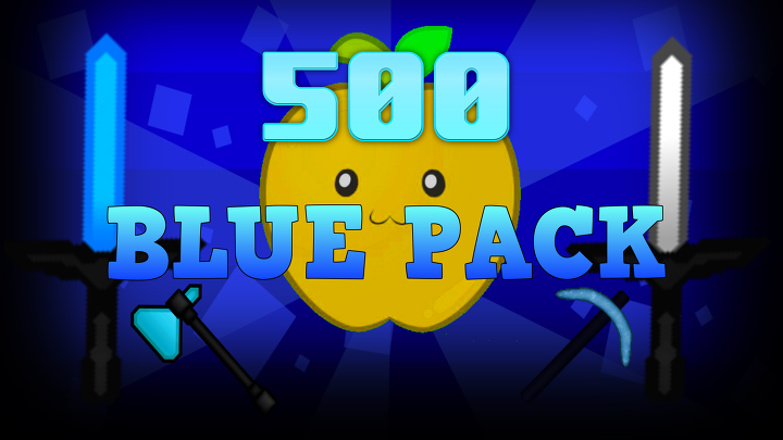 500! Blue 128x PVP Pack Minecraft Texture Pack