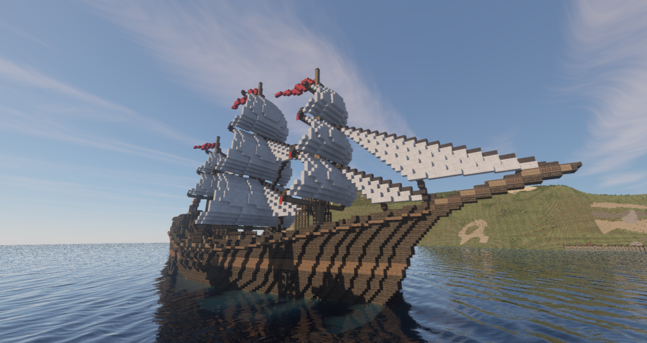 Trading Ship Model - The Akadian Minecraft Map