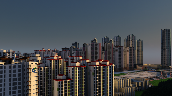 Korean city Minecraft Map