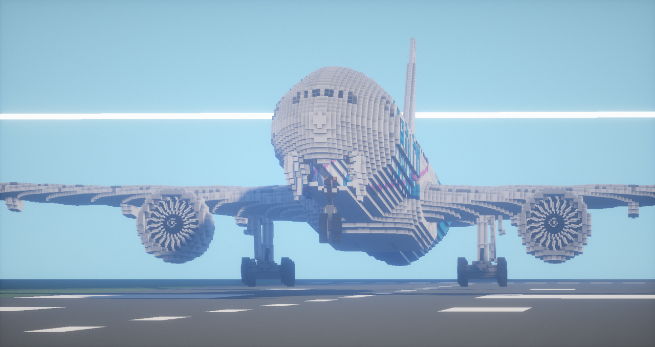 Boeing 777-300ER 5x scale Minecraft Map