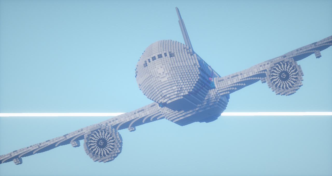 Boeing 777-300ER 5x scale Minecraft Map