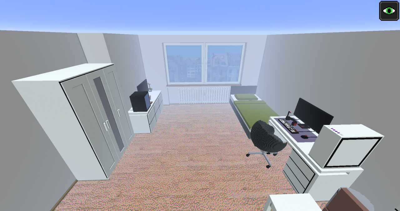 Small Life size Urban Flat Minecraft Map