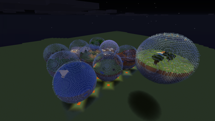 10-Sphere Bio-Dome Minecraft Map