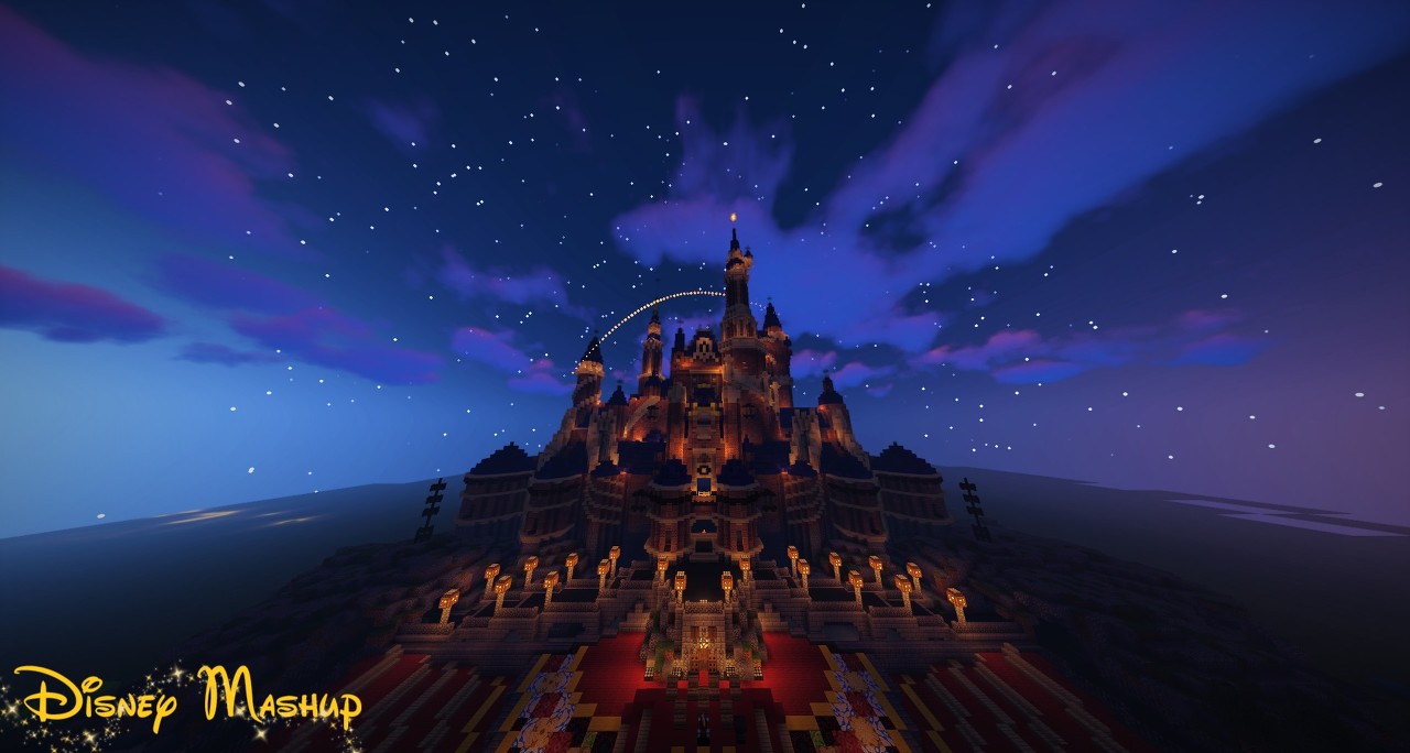 Enchanted Storybook Castle 2:1 Scale Disneyland Shanghai Minecraft Map