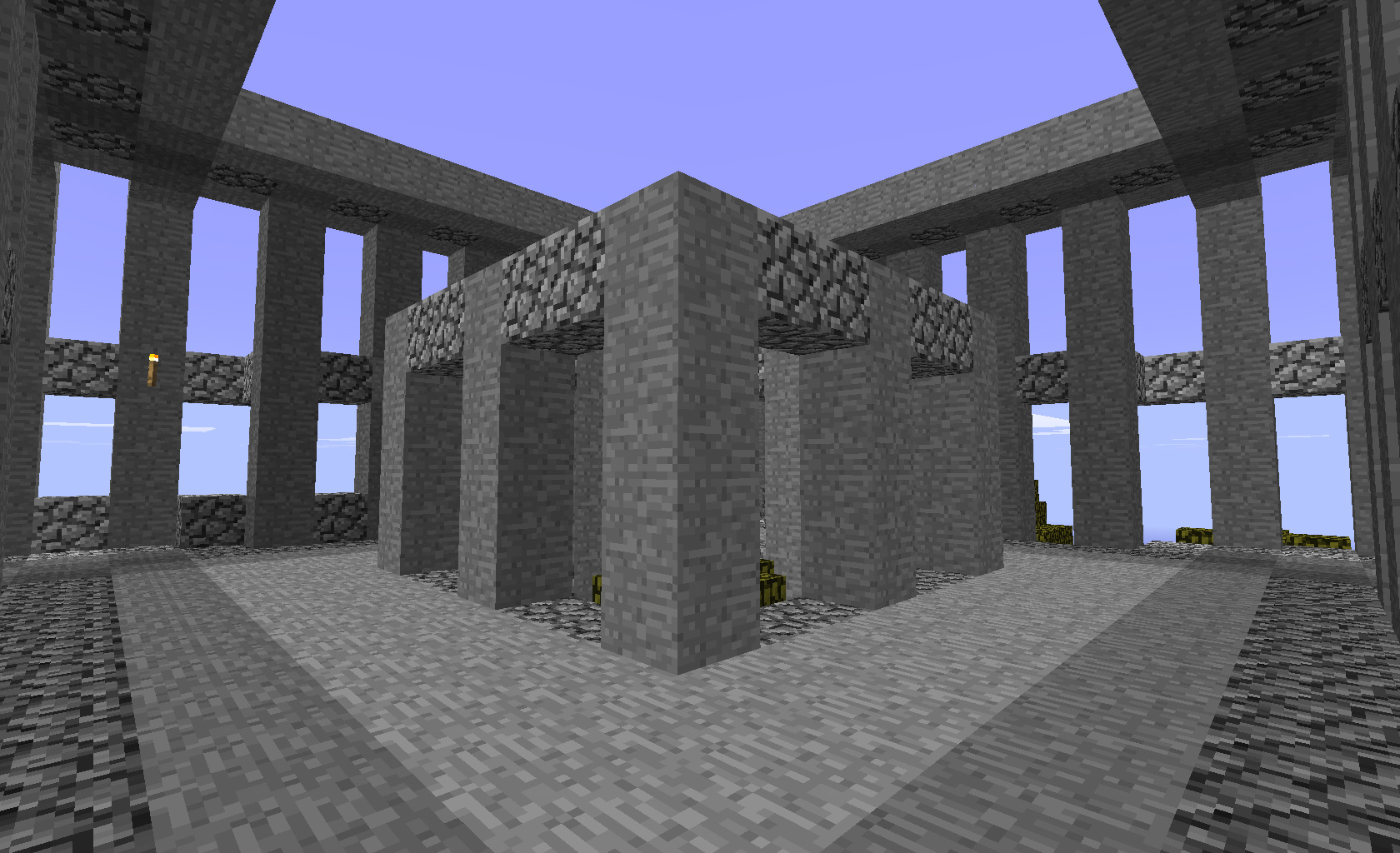 Abandoned Mountain Top Castle with Tree Minecraft Map