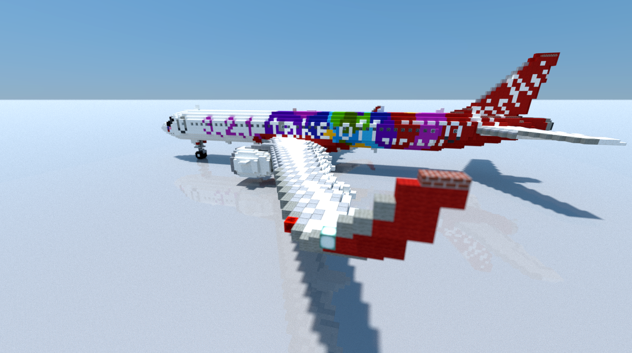 Airbus A321-251NX Air Asia | 3, 2, 1, takeoff Minecraft Map