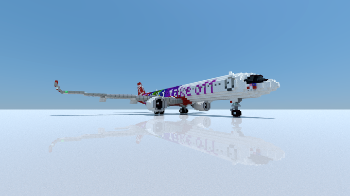 Airbus A321-251NX Air Asia | 3, 2, 1, takeoff Minecraft Map