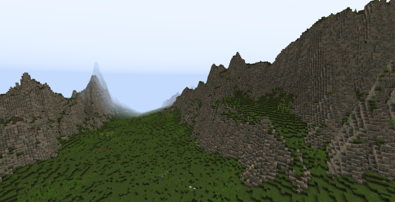Small extreme mountains Minecraft Map
