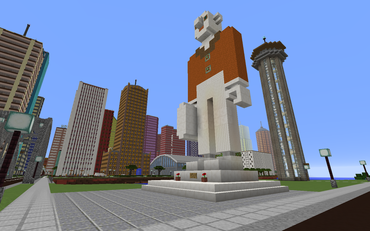 Monuments and Statues in Canyon City Minecraft Map
