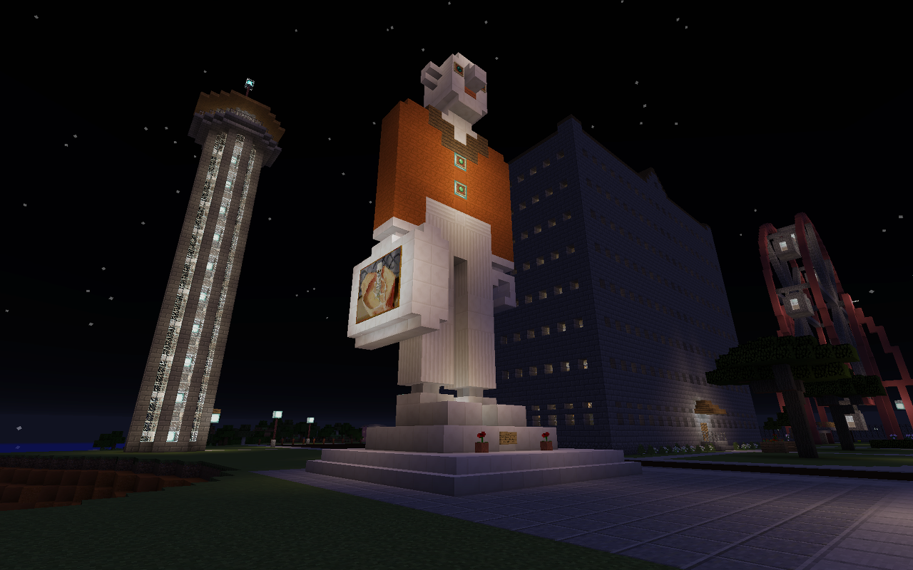 Monuments and Statues in Canyon City Minecraft Map