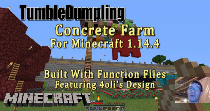 Concrete Farm for Minecraft 1.14.4 (Uses Function Files) Minecraft Project